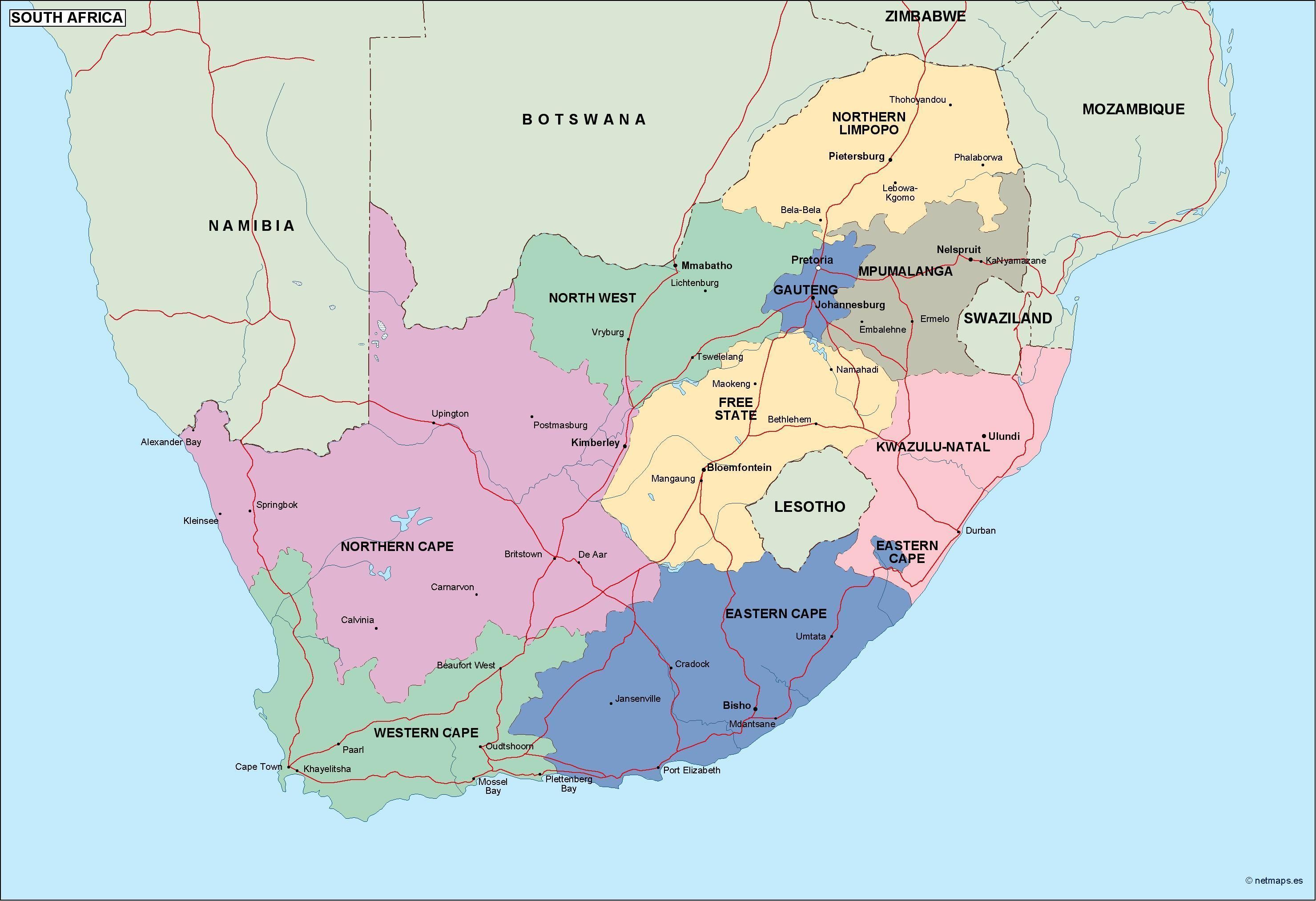 south africa political map | Digital Maps. Netmaps UK Vector Eps & Wall ... south africa political map | Digital Maps. Netmaps UK Vector Eps & Wall ...