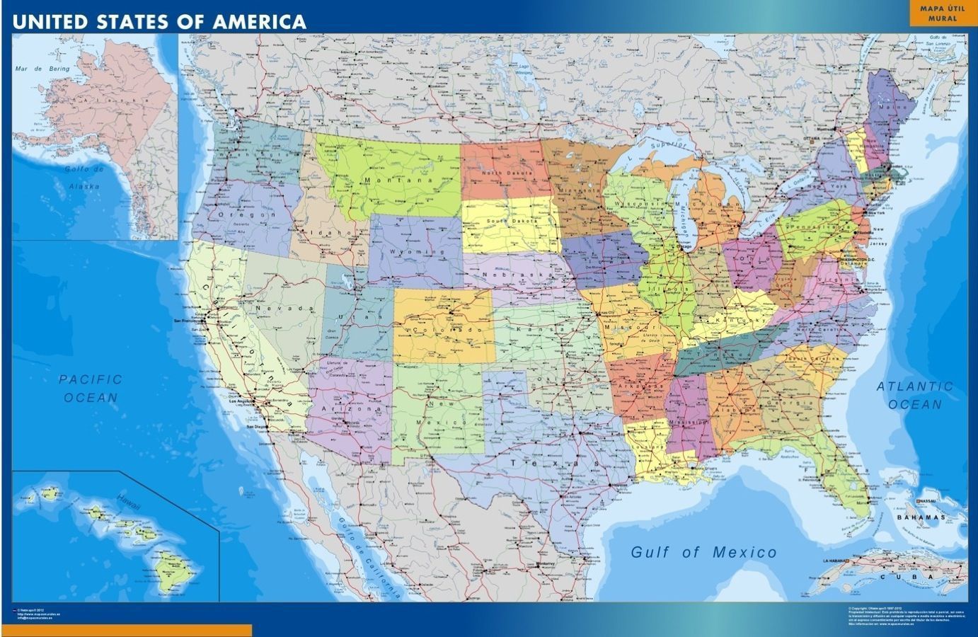 wall map usa | Digital Maps. Netmaps UK Vector Eps & Wall Maps