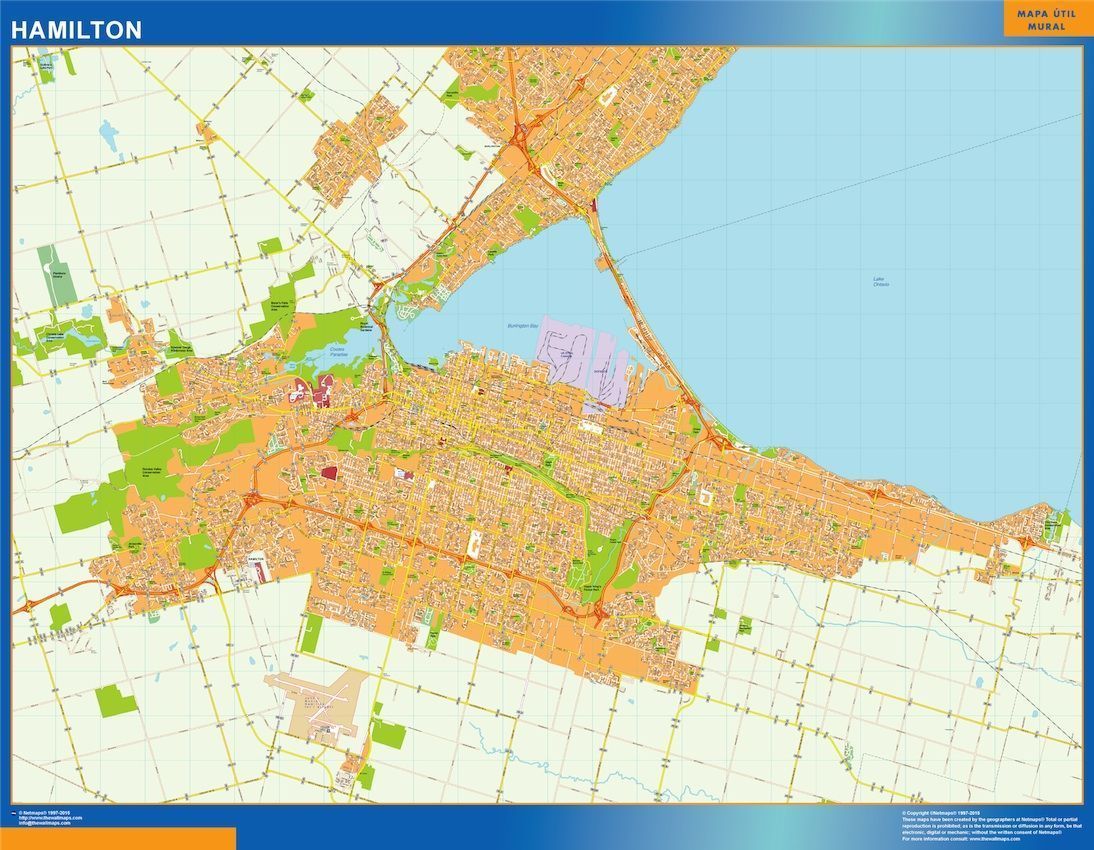 hamilton wall map | Digital Maps. Netmaps UK Vector Eps & Wall Maps